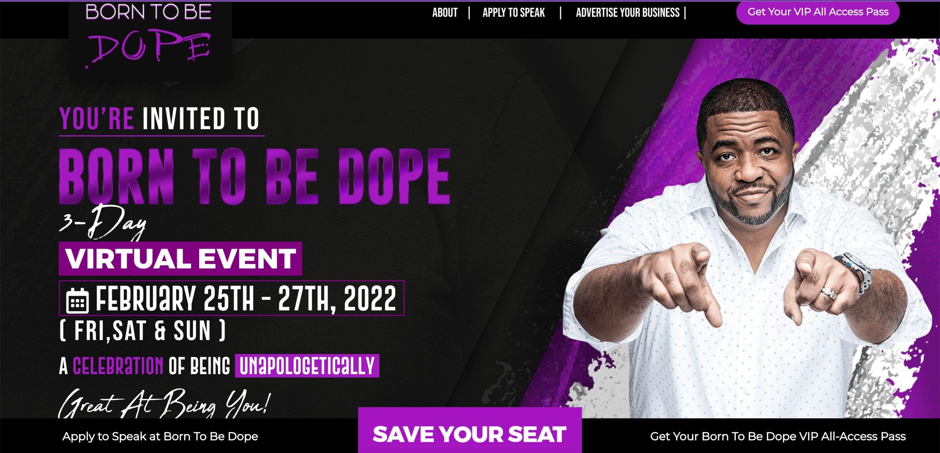 CheckOut Registration Sales Page Born To Be Dope