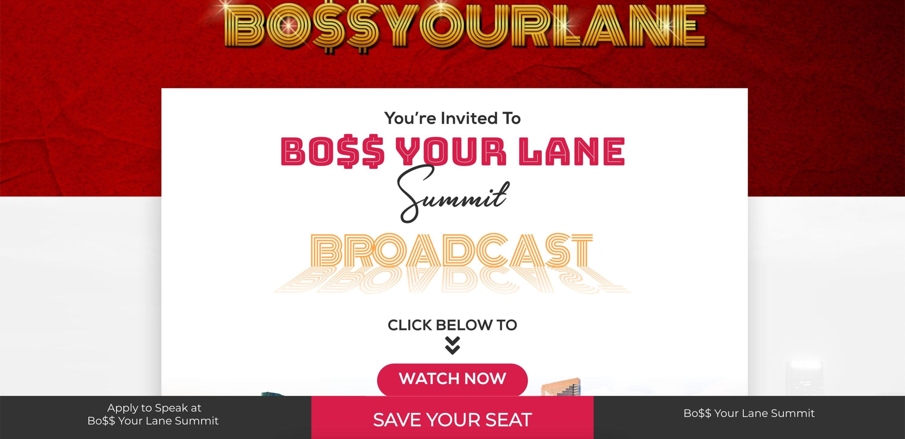 Broadcast Live Watch Pages Bo$$ Your Lane Summit - Dawn Lieck