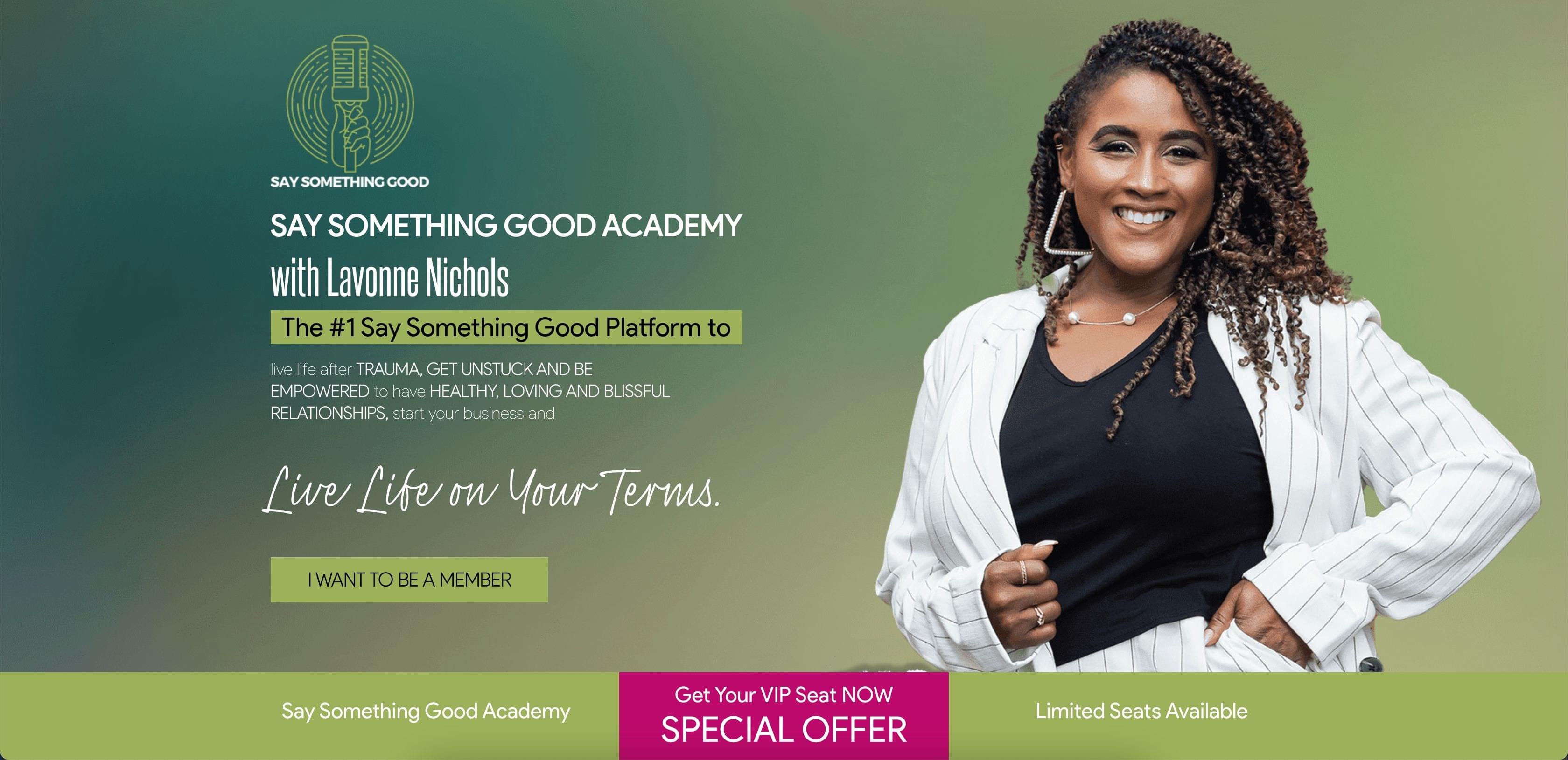 Say Something Good Academy - Lavonne Nichols